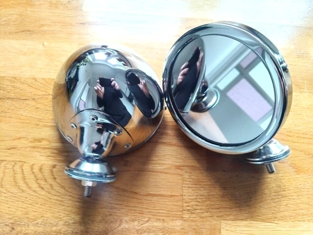 CLASSIC MINI COOPER S Downton Nos Chrome Wing Mirrors Mpi Bmc Mk1 Works ...