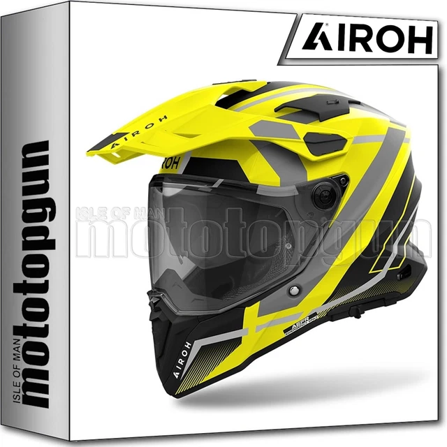 AIROH CASCO DUAL Moto Cm2M31 Commander 2 Mavick Giallo Matt Tg. Xs EUR 441,00 - PicClick FR