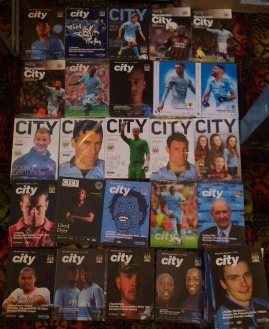 45 MANCHESTER CITY Programmes Mixed 2000s Season's Can Split £16.32 ...
