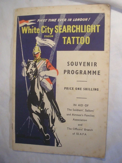 BRITISH ARMY WHITE City Tattoo 1952 Cold War London Military History £8 ...