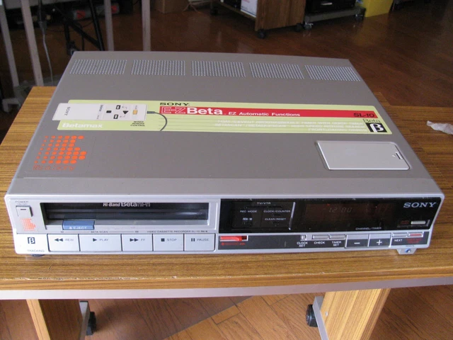 SONY SL-10 BETA Betamax Video Cassette Recorder Working Condition No Remote £207.28 - PicClick UK