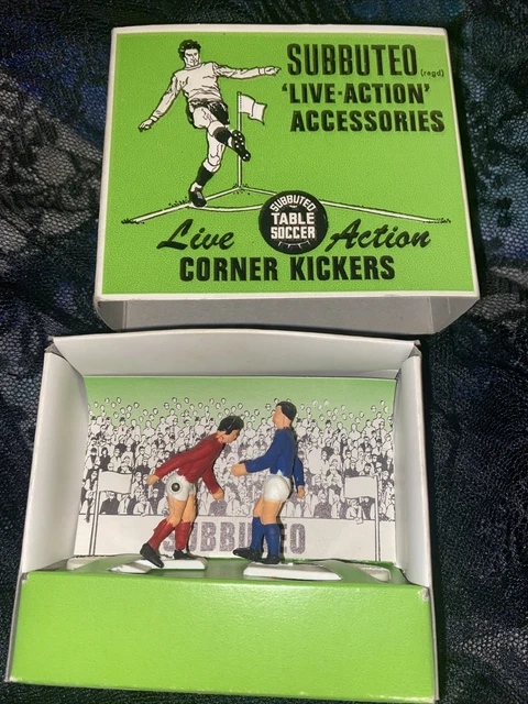 *RARE VINTAGE SUBBUTEO 'Live Action' Corner Kicker Set~00 Scale C131~Red & Blue* £25.99 ...