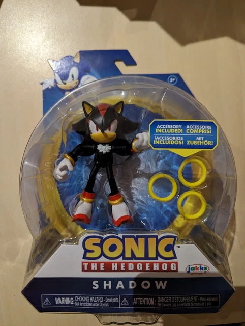 SONIC THE HEDGEHOG SHADOW Jakks Pacific Articulated 4 Inch Figure With ...