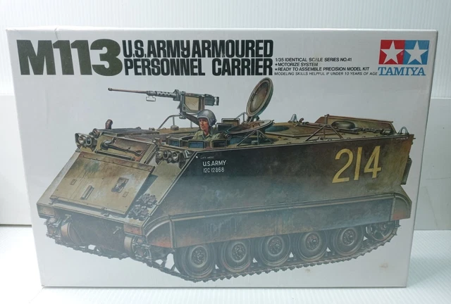 MOTORIZED SEALED M113 U.S Army TAMIYA WW2 Tank Model Kit 1/35 Mt141 NEW ...