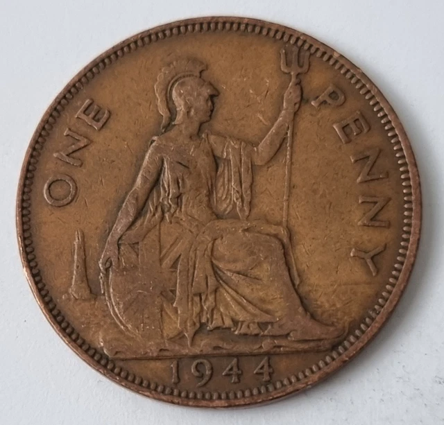 1944 ONE PENNY British/English Rare Coin In This Condition £100.00 ...