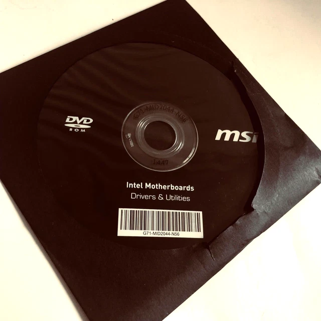 MSI INTEL MOTHERBOARD Utilities and Drives DVD $19.99 - PicClick