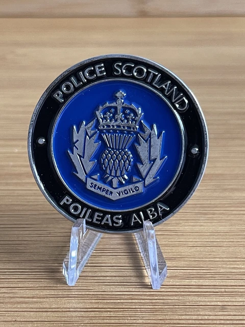 POLICE SCOTLAND BORDER Policing Command Challenge Coin £42.00 - PicClick UK