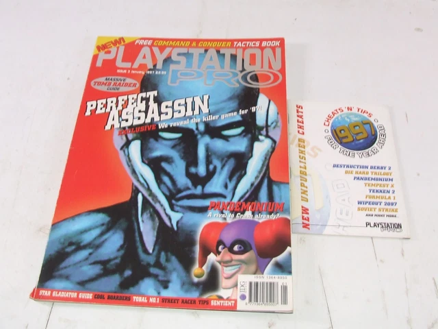 PLAYSTATION PRO MAGAZINE Iss3 Jan 1997 & Feb 97 Hints n Tips & Tomb ...