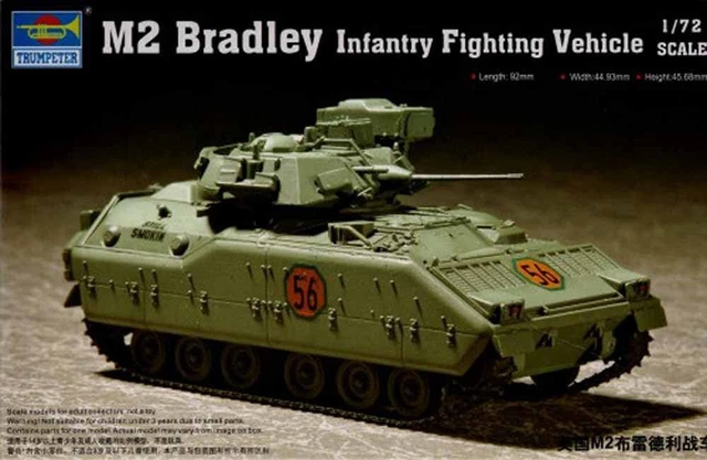 TRUMPETER 07295 M2A0 Bradley Fighting Vehicle in 1:72 Bausatz Neu EUR ...