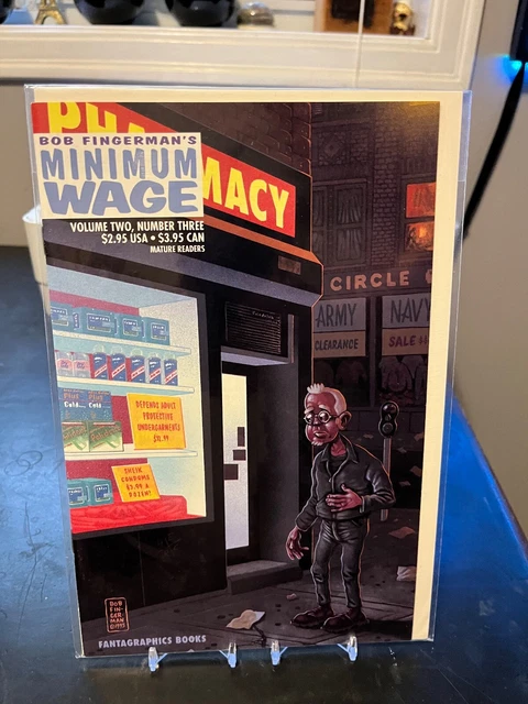 MINIMUM WAGE BOB Fingerman Fantagraphics 1995-99 Complete Set ...