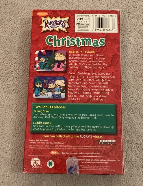 RUGRATS CHRISTMAS VHS (2002) 3 Merry Episodes w/Babies In Toyland ...