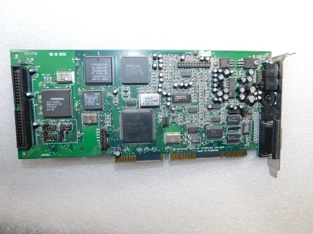 CREATIVE SOUND BLASTER 16 Ct1770 Yamaha Ymf262-M Opl3 Scsi Isa Sound ...
