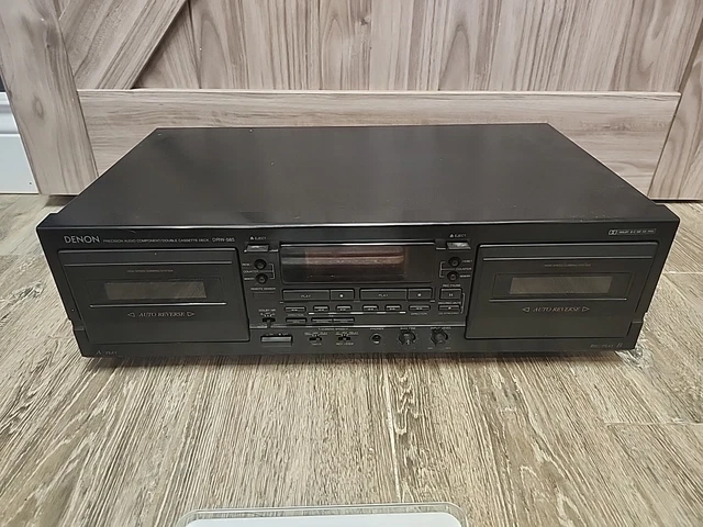 UNTESTED DENON DRW585 Audio Component Dual Cassette Deck Player ...