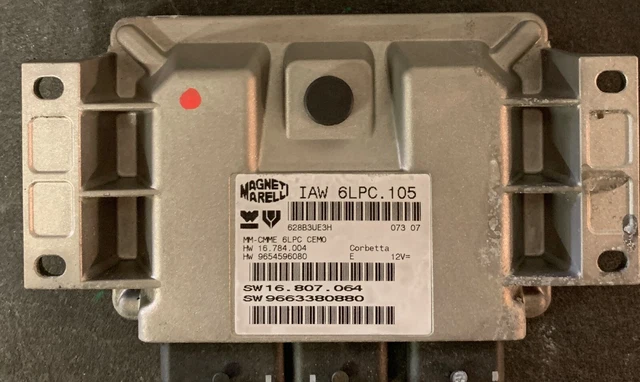 CALCULATEUR MOTEUR VIERGE PEUGEOT 207 IAW 6LPC.105 HW 9654596080 SW ...
