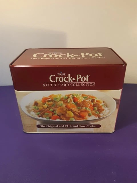 CROCK POT RECIPE Card Collection In Tin * The Original Slow Cooker ...