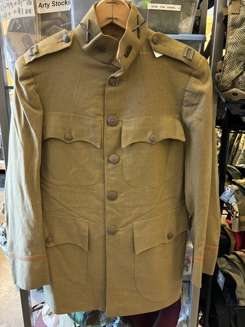 WW1 US ARMY Artillery Officers Uniform Jacket W/ Insignia WWI CAPTAIN £ ...