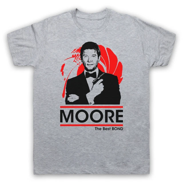 Roger Moore The Best Bond Secret Agent Double O 00 Mens And Womens T