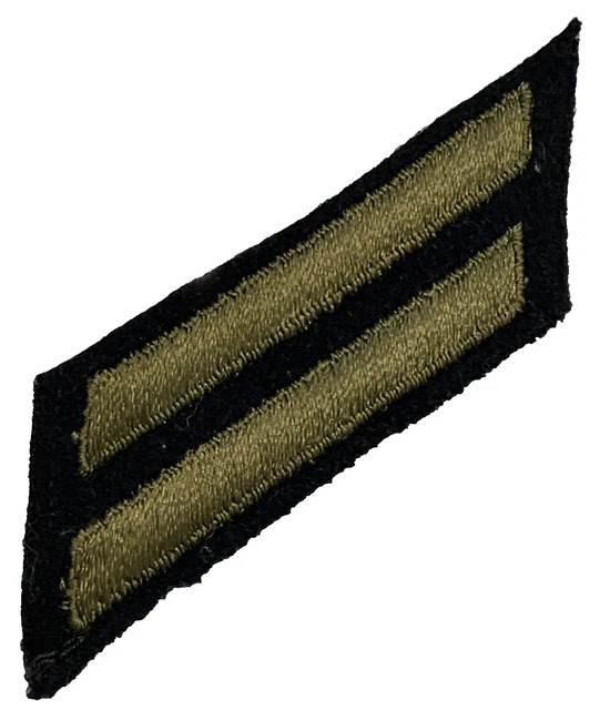 ORIGINAL WWII U.S. ARMY TWO SERVICE STRIPE ON FELT FOR UNIFORM SLEEVE ...