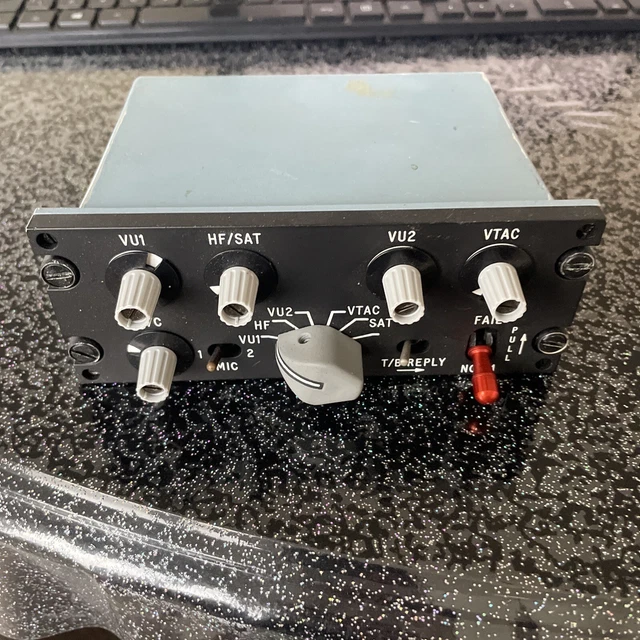 EX-MOD JET ENGINE Aircraft Racal Acoustic Station Box Dial Panel £25.00 ...