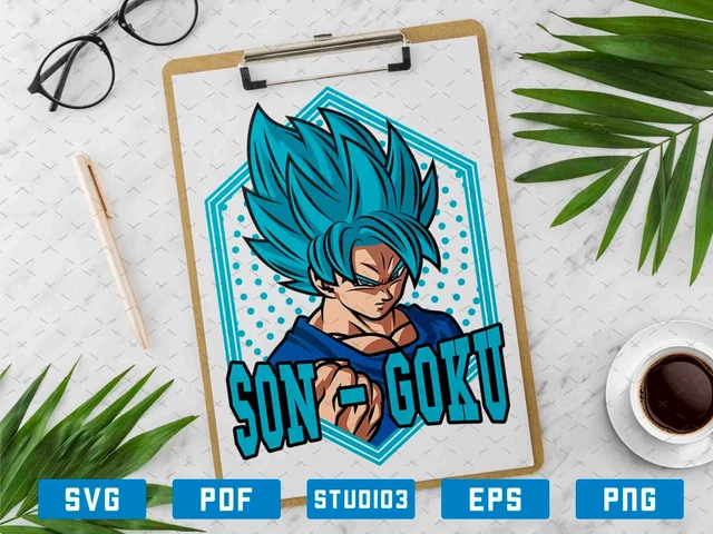 GOKU SVG, SUPER Saiyan SVG, Dragon ball Z SVG, Goku Blue Svg, Goku ssj ...
