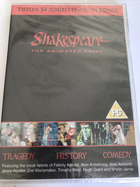 SHAKESPEARE: THE ANIMATED Tales (3 DVD Set) New & Sealed (NJ02) £29.99 - PicClick UK