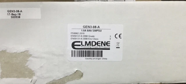 ELMDENE GEN3-08-A 12V (13.8v) 1 Amp PSU Power Supply Unit £26.68 ...