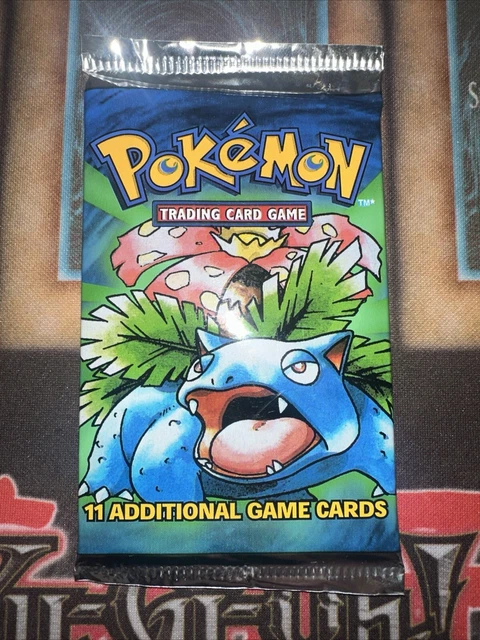 POKÉMON FACTORY SEALED Base Set Booster Pack Venusaur Artwork LIGHT ...
