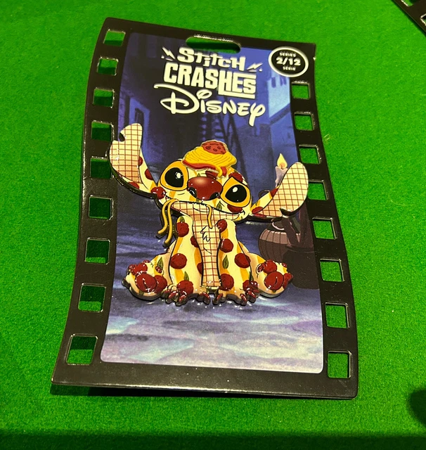 DISNEY STORE STITCH Crashes Lady and the Tramp Pin * Pin 2 of 12 ...