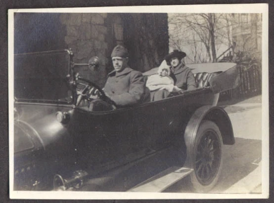 HENRY STURGES MIRIAM Skinner & Caryl in car photo 1910s £9.26 - PicClick UK