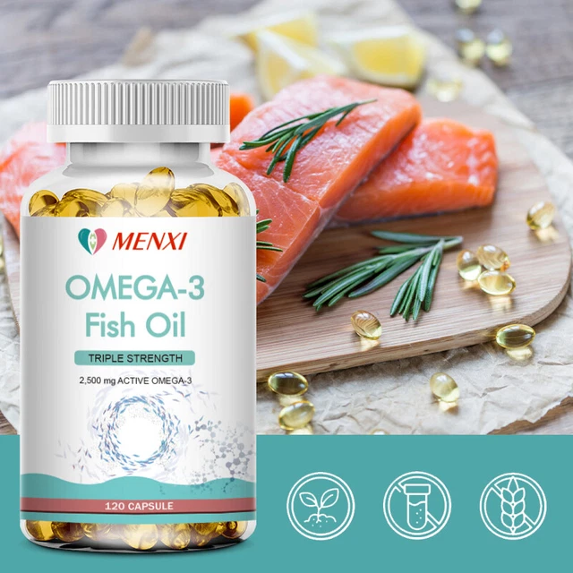 OMEGA 3 FISH Oil Cap 3x Strength 2500mg EPA & DHA Highest Potency Joint ...