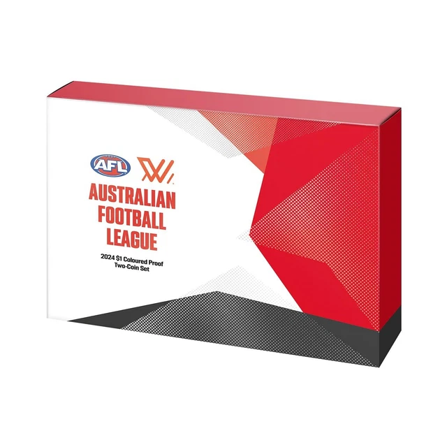 2024 AFL COLOURED Proof 2 Coin Set Pre-Order $104.95 - PicClick AU