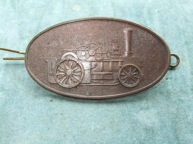 STEAM RAILWAY ENGINE Cap Badge Rail obsolete loco locomotive ...