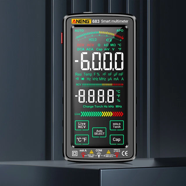 ELECTRIC MULTIMETRY AC/DC Transistor Testers Flashlight Lighting ...