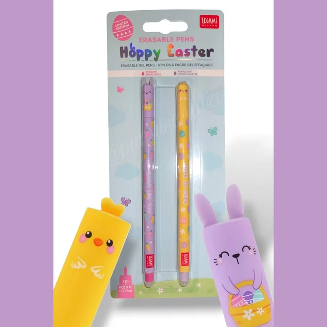 LEGAMI HOPPY EASTER 2 Stk. löschbare Gelstifte limitierte Oster-Edition ...