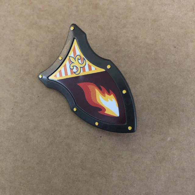 PLAYMOBIL MEDIEVAL FIRE Knights Shield, History Castle Pirate Soldier ...