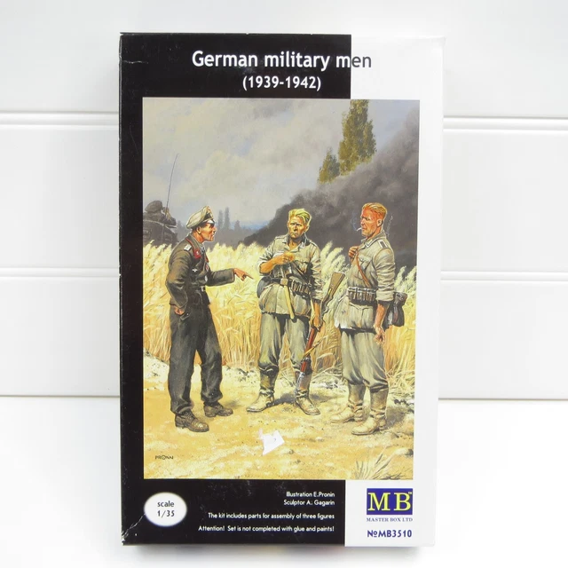 WWII GERMAN MILITARY Men, 1939-1942 - Master Box 1/35 Model Kit - 3510 ...