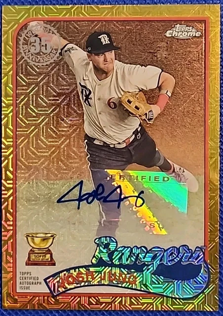 2024 TOPPS JOSH Jung auto chrome argent #36/50 or 1989 T89C-65 EUR 46 ...