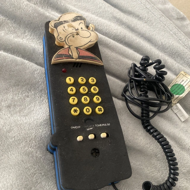 POPEYE SAILORMAN PHONE Telephone Landline Vintage 1992 90s Soft Foam ...