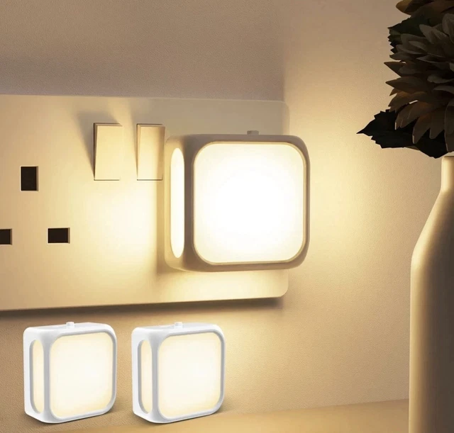 NIGHT LIGHT PLUG in Wall [4 Pack], with Dusk to Dawn Photocell Sensor ...