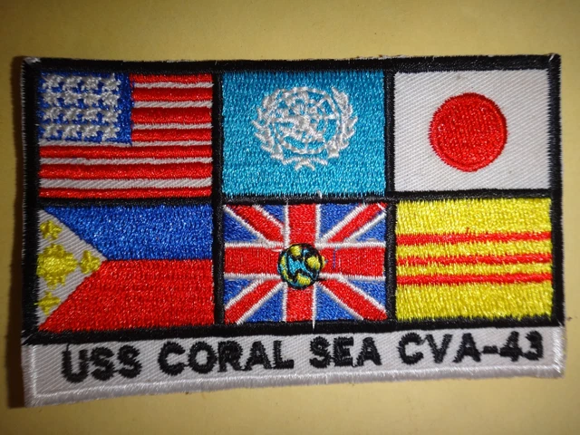 VIETNAM WAR US Navy USS CORAL SEA CVA-43 Patch £11.83 - PicClick UK