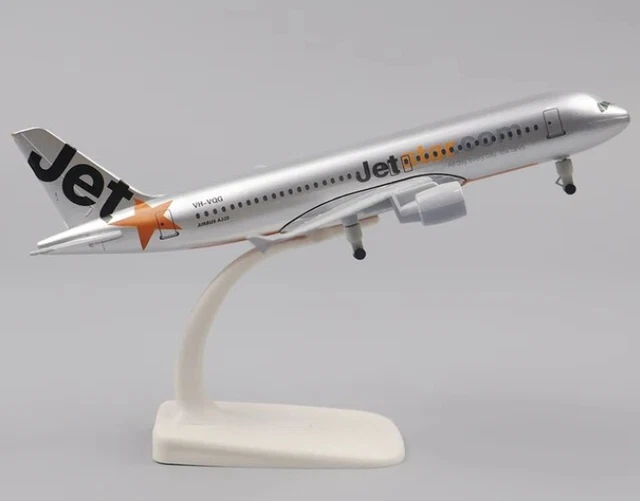 20CM A320 AIRBUS Jetstar Airlines With Wheels Metal Aircraft Plane ...