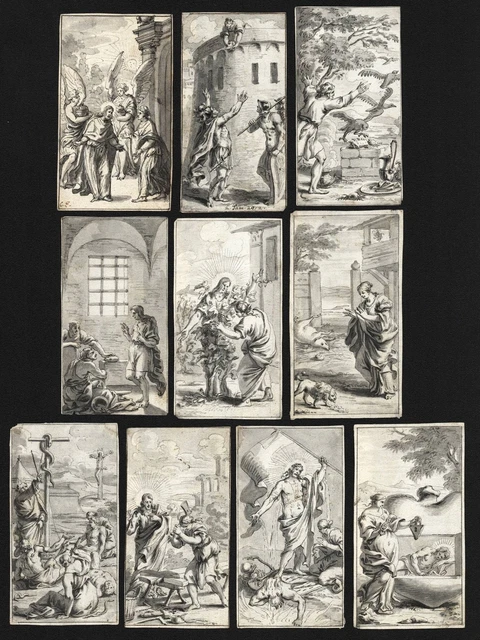 CHRISTIAN ENGELBRECHT ORIGINAL Zeichnungen Biblical drawings Bibel ...