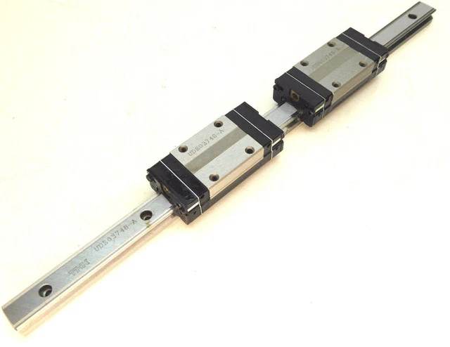 THK SSR15XW2QZUU+340L-II Linear Rail & 2 Bearing Blocks 340mm Rail ...