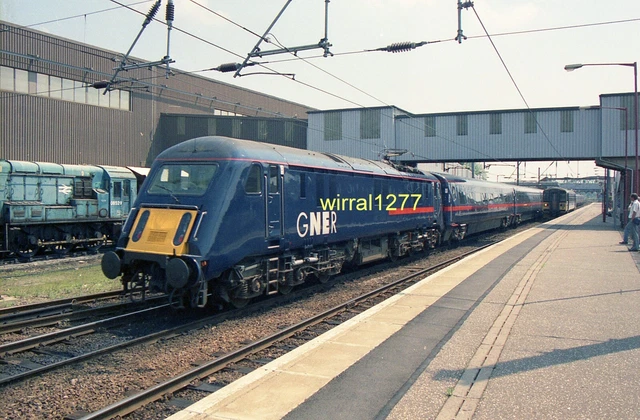 ORIGINAL RAILWAY PHOTOGRAPHIC negative Class 89 89001 at Peterborough ...