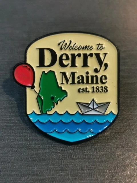 WELCOME TO DERRY MAINE PENNYWISE STEPHEN KING BIENVENUE À DERRY Pin ...