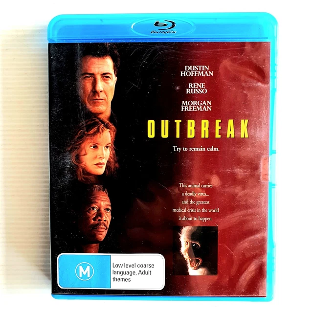OUTBREAK BLU-RAY 1995 Thriller, Dustin Hoffman, Rene Russo, Morgan ...