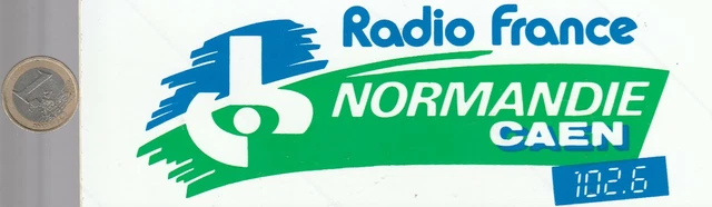 DÉCALCOMANIE RADIO FRANCE . NORMANDIE CAEN 102.6 EUR 2,00 - PicClick FR