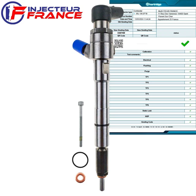 INJECTEUR 03L130277B SIEMENS VW audi Moteur CAYA 1,6 TDI Continental ...