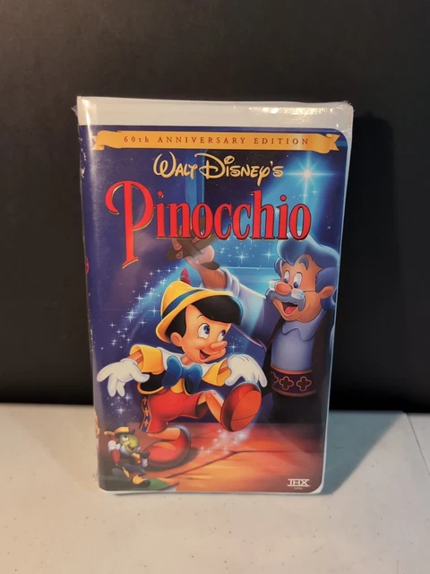 **NEW** PINOCCHIO GOLD Collection Walt Disney VHS Tape Classic 60th ...