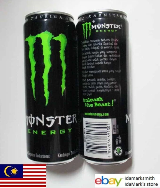 MONSTER ENERGY DRINK can MALAYSIA 355ml Limited Edition Unleash The ...